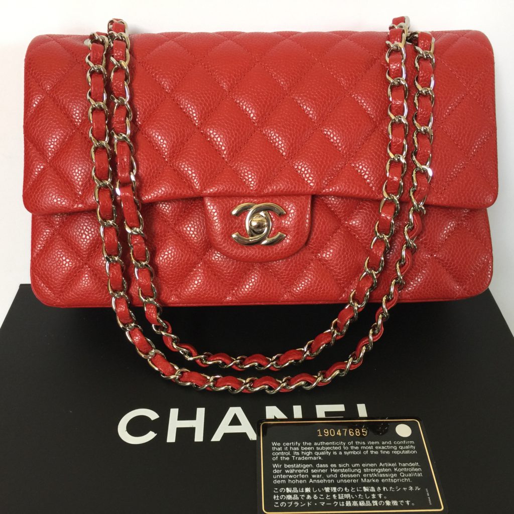 BRAND NEW Chanel Timeless Classic in Red Lipstick - Designer WishBags