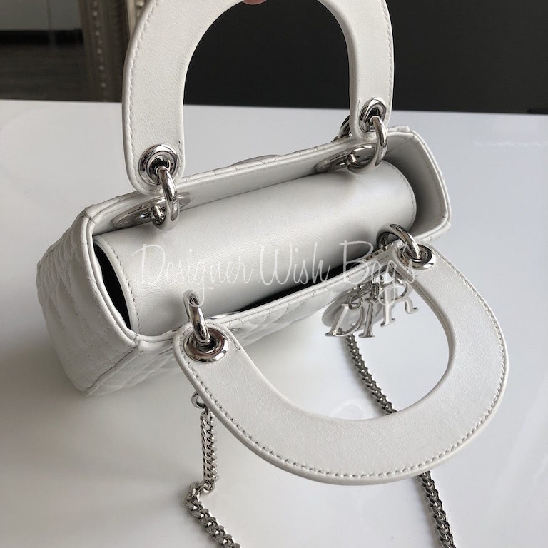 Mini Lady Dior White - Designer WishBags