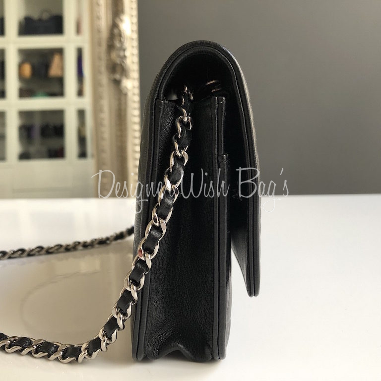 Chanel WOC Camellias Black - Designer WishBags