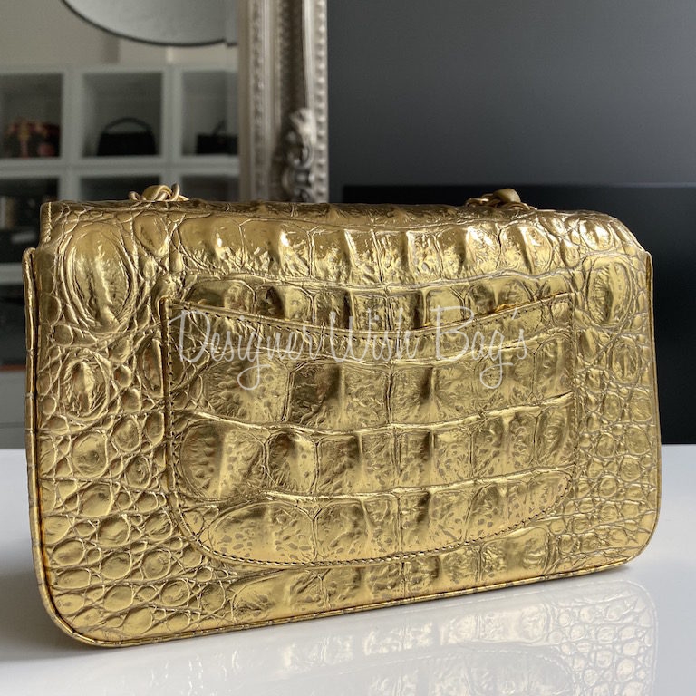 Chanel Mini 19A Croco Embossed - Designer WishBags