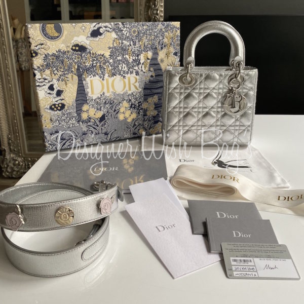 Lady Dior Small Silver New - Designer WishBags