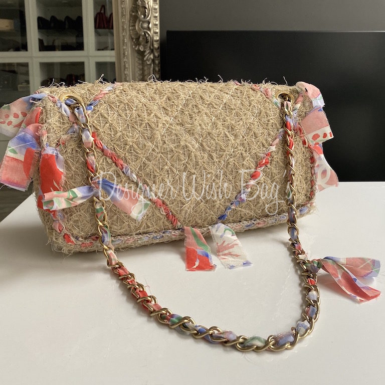 Chanel Straw-Raffia Flap Bag - Designer WishBags