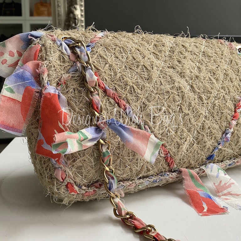 Chanel Straw-Raffia Flap Bag - Designer WishBags