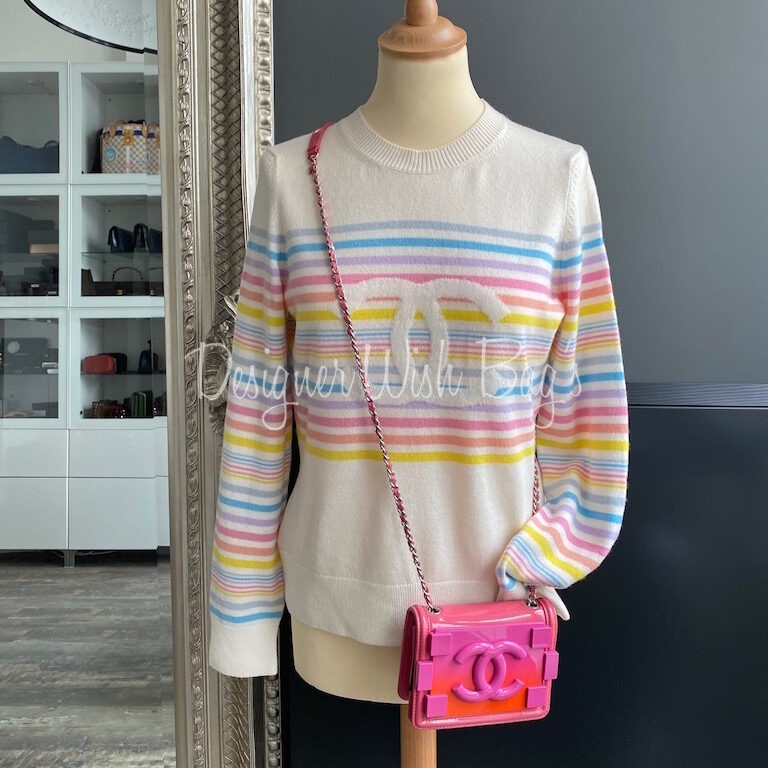 Chanel Sweater Stripes 19C - Designer WishBags