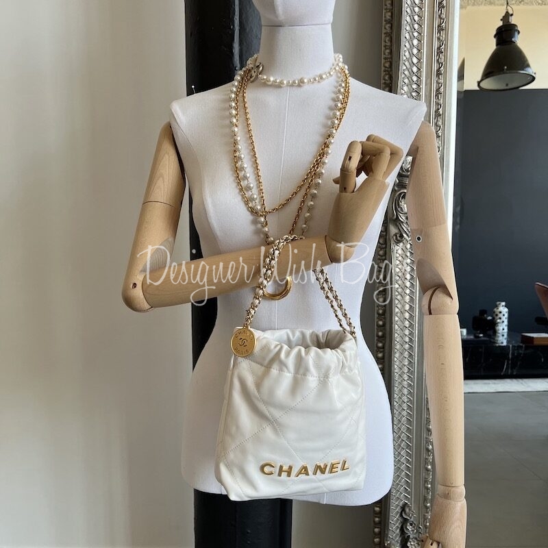 Chanel 22 Mini White - Designer WishBags